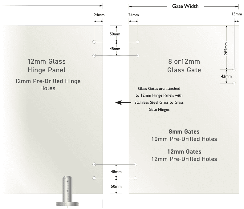 Affordable 8mm Thick Standard Glass Pool Fence Gates - Easy DIY ...